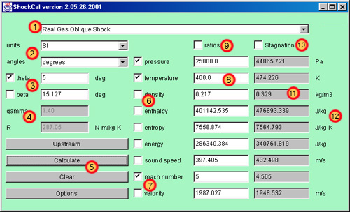 Shockwave Calculator Manual Page